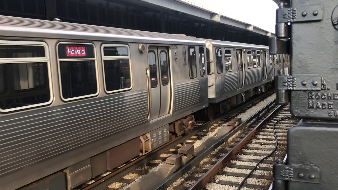 CTA 5000 Series Red, Purple, Yellow Lines Enter And Leave Howard - YouTube