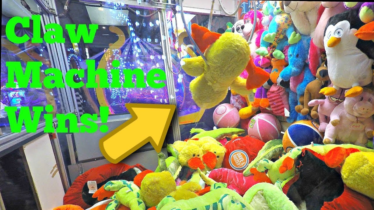 CLAW MACHINE WINS! The Big One Skill Crane Arcade Game Winning - YouTube