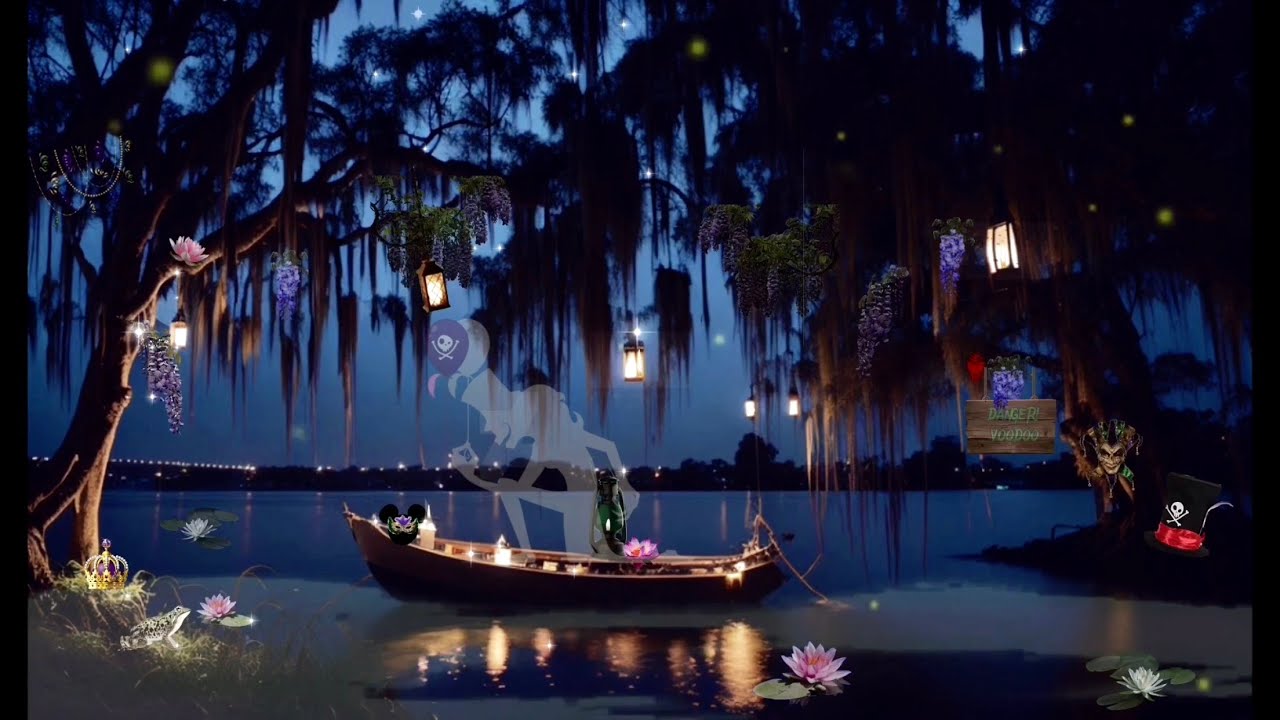 Spooky Bayou ambience 🐸 🍂 Princess and the frog vibes with relaxing ...
