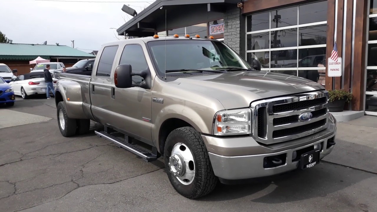 "Live Video Walk Around" 2005 FORD F350 LARIAT DUALLY LOW MILES CLEAN ...
