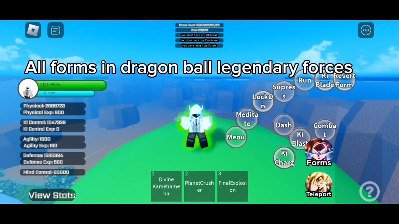 All forms in dragon ball legendary forces - YouTube