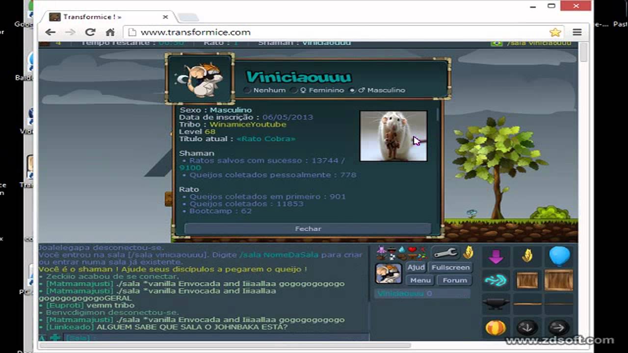 Como colocar foto no perfil do Transformice - YouTube