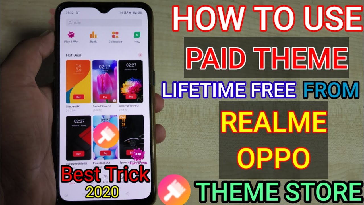 How To Use Any Paid Theme From Realme/Oppo Theme Store Full Free🔥🔥 ...