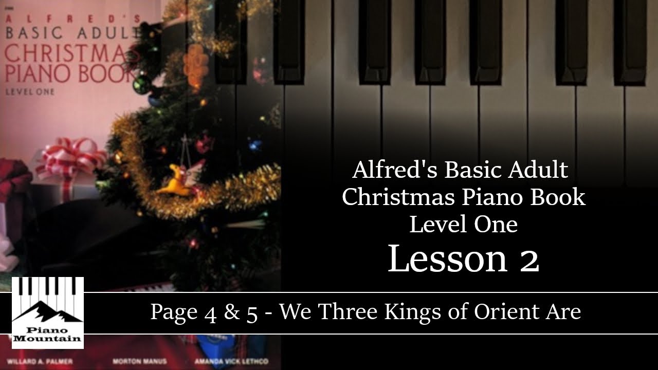 FREE Piano Lessons | Alfred Basic Adult Christmas Piano Book Level One ...