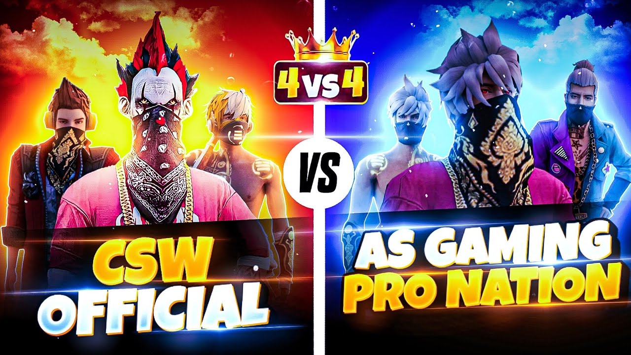 CSW OFFICIAL vs PRO NATION & AS GAMING 💥 4 vs 4 Best Guild War 🔥 @PRO ...