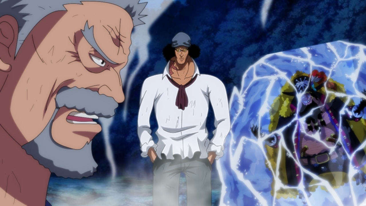 Aokiji Betrays Blackbeard and Saves Garp - One Piece - YouTube