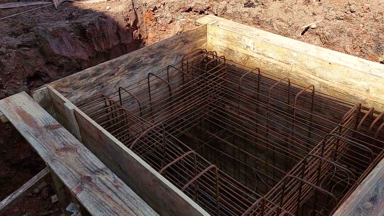 Montagem do Cálice para Instalação do pilar Pré moldado de concreto ...