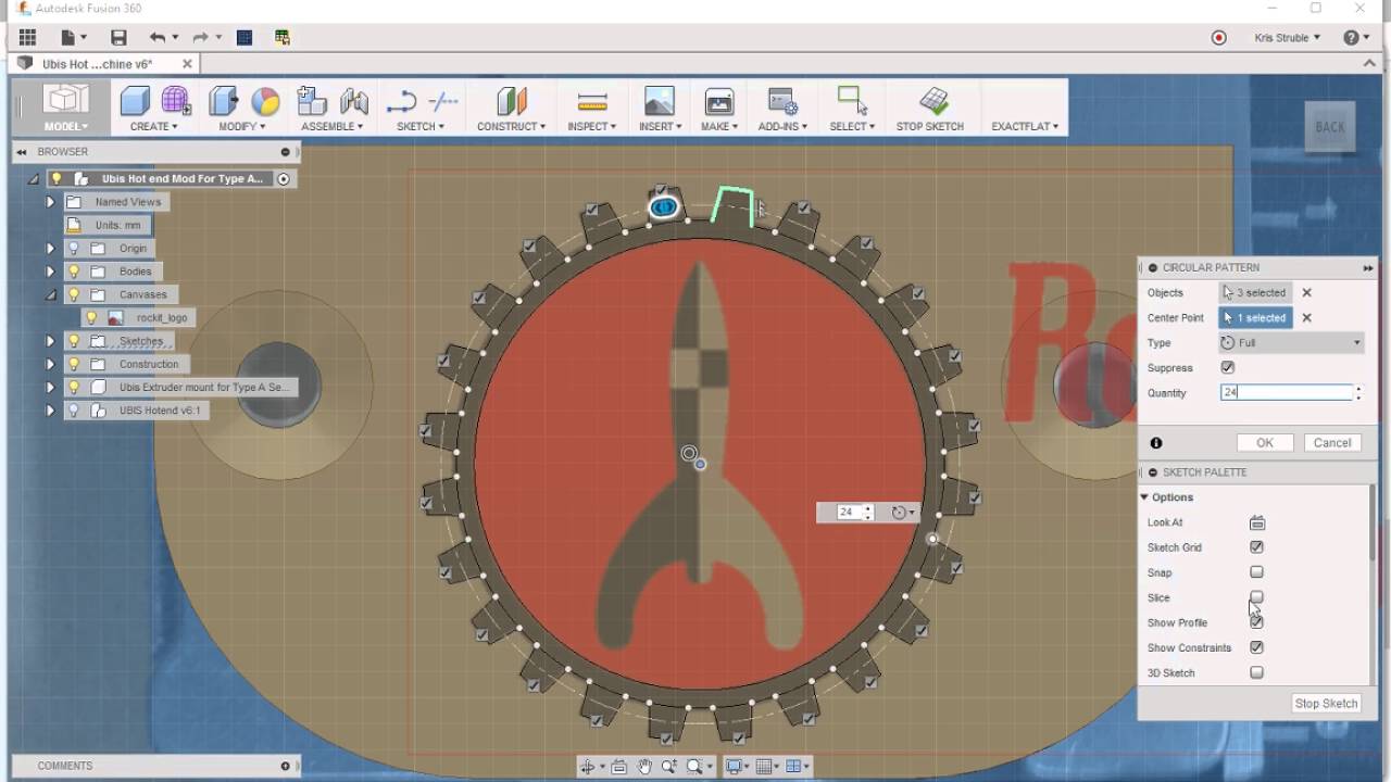 Sketching a Logo in Fusion 360 using Photo References - YouTube