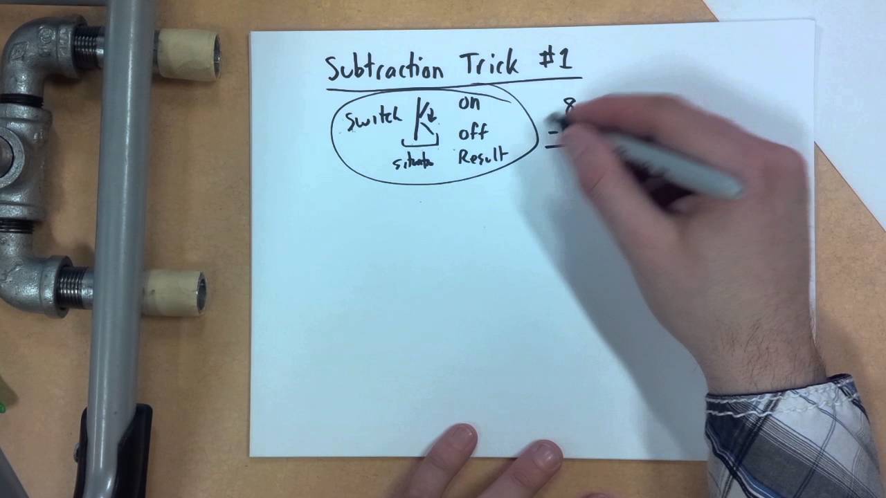 1.02 Breakdown Mathematics: Subtraction Trick #1 - YouTube