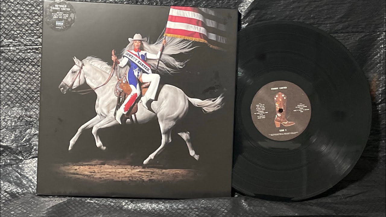 Cowboy carter album vinyl unboxing - YouTube