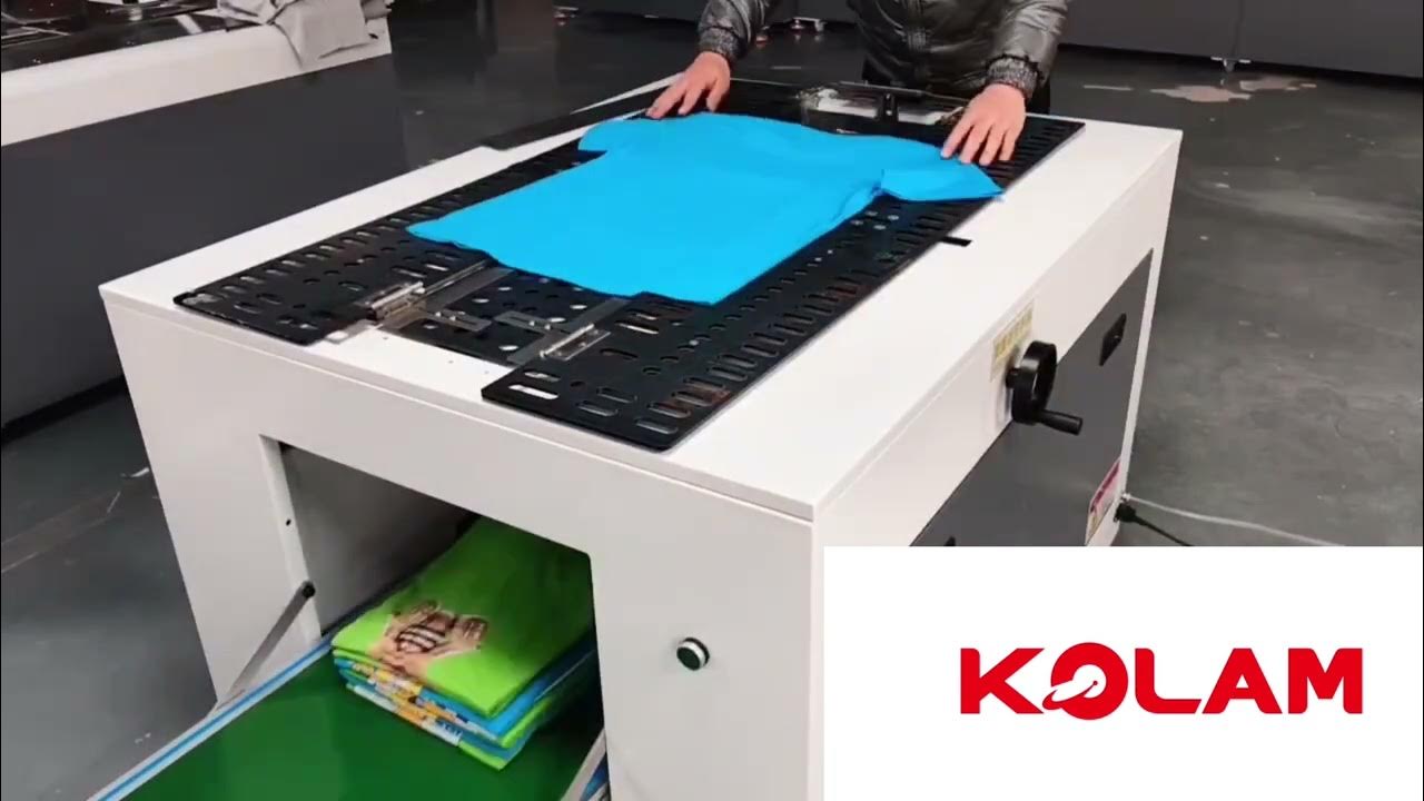 KL-1015FPS-2 Automatic Clothes Folding&Packing Machine - YouTube