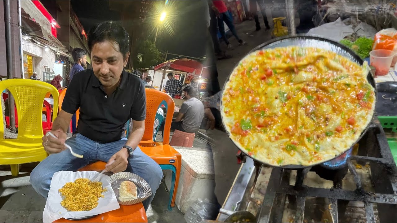 Pune ka famous Pav Egg Bhurjee | best street food pune| Indian street ...