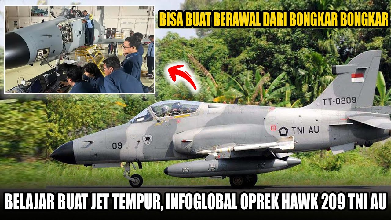 Belajar Buat Jet Tempur, Infoglobal Surabaya Oprek Jet Tempur HAWK 209 ...