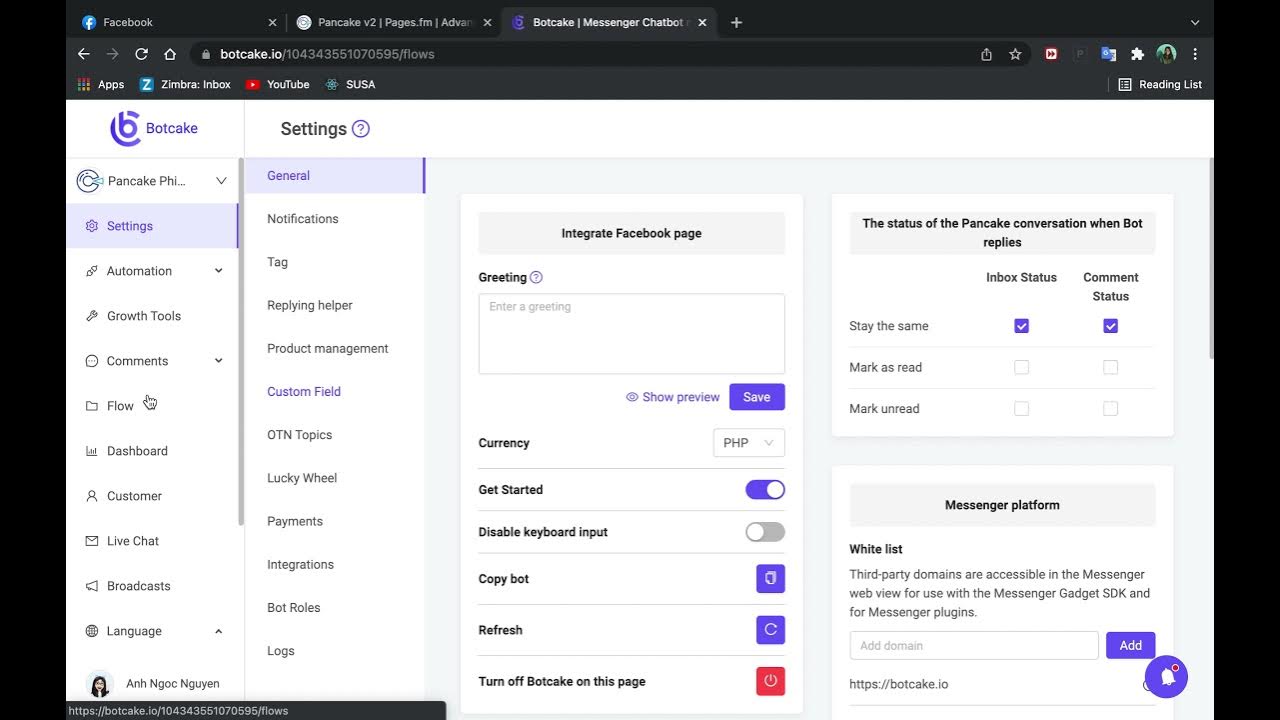 How to connect Botcake to Pancake - YouTube