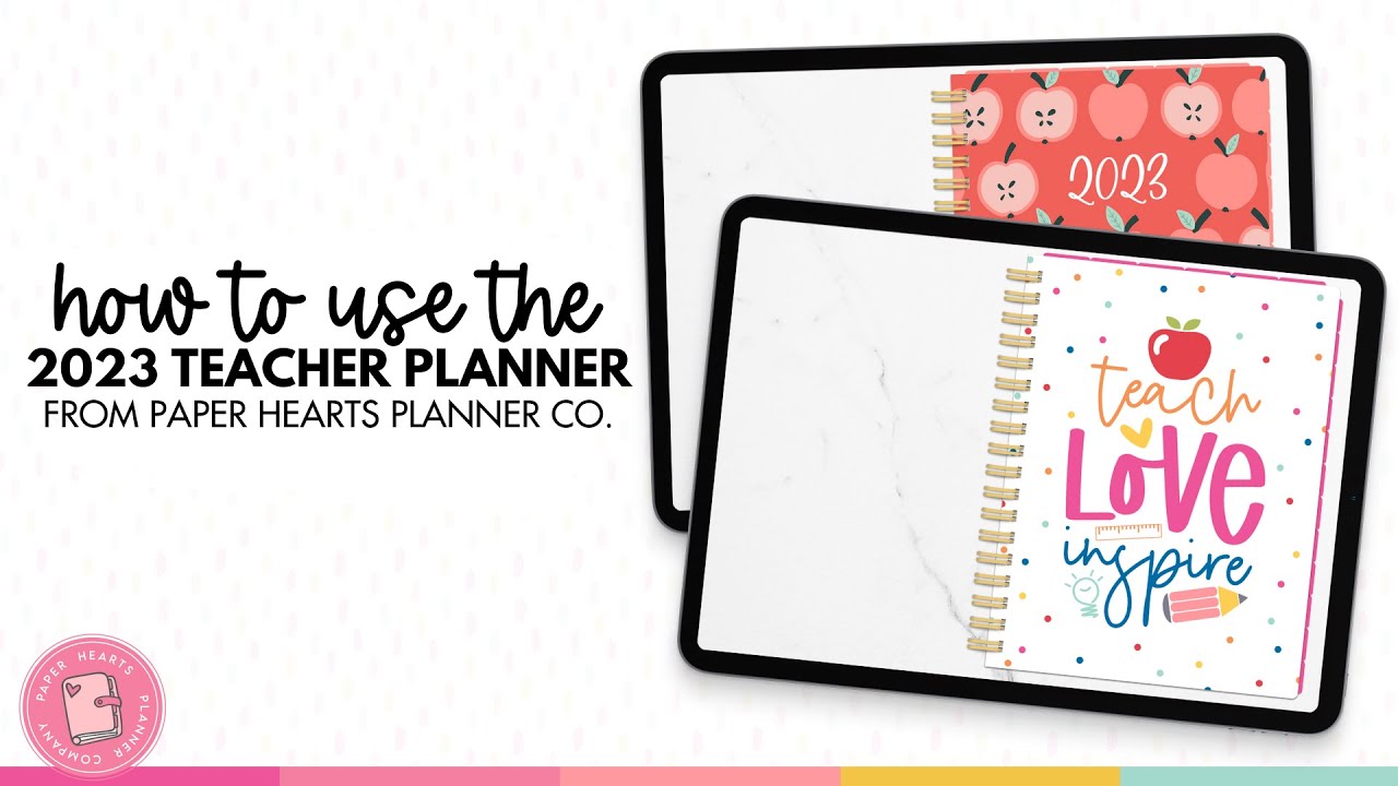 How to use the 2023 Teacher Planner - YouTube