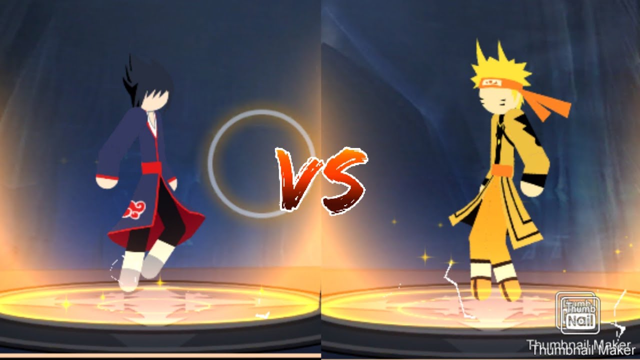 Sasuke vs Naruto | stickman warriors - YouTube