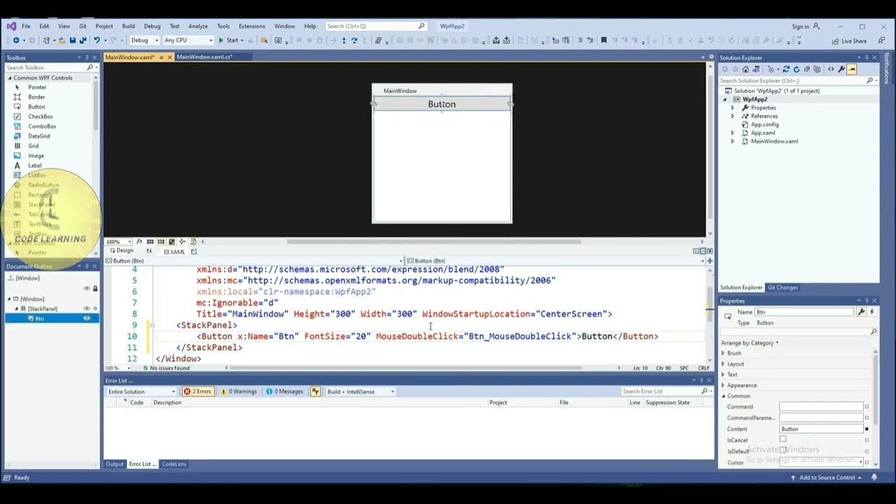 WPF | String functions 'Split() #3' | CodeLearning - YouTube