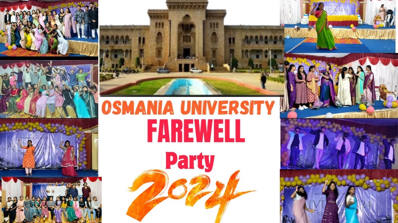 OSMANIA UNIVERSITY FAREWELL PARTY CELABRATIONS 2024🥳/DANCE PROFAMANCES ...