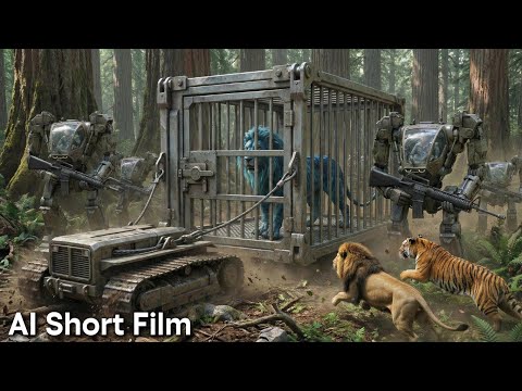 Simba & Shere Khan Save Pandora – War Against Human Invasion | AI Short Film