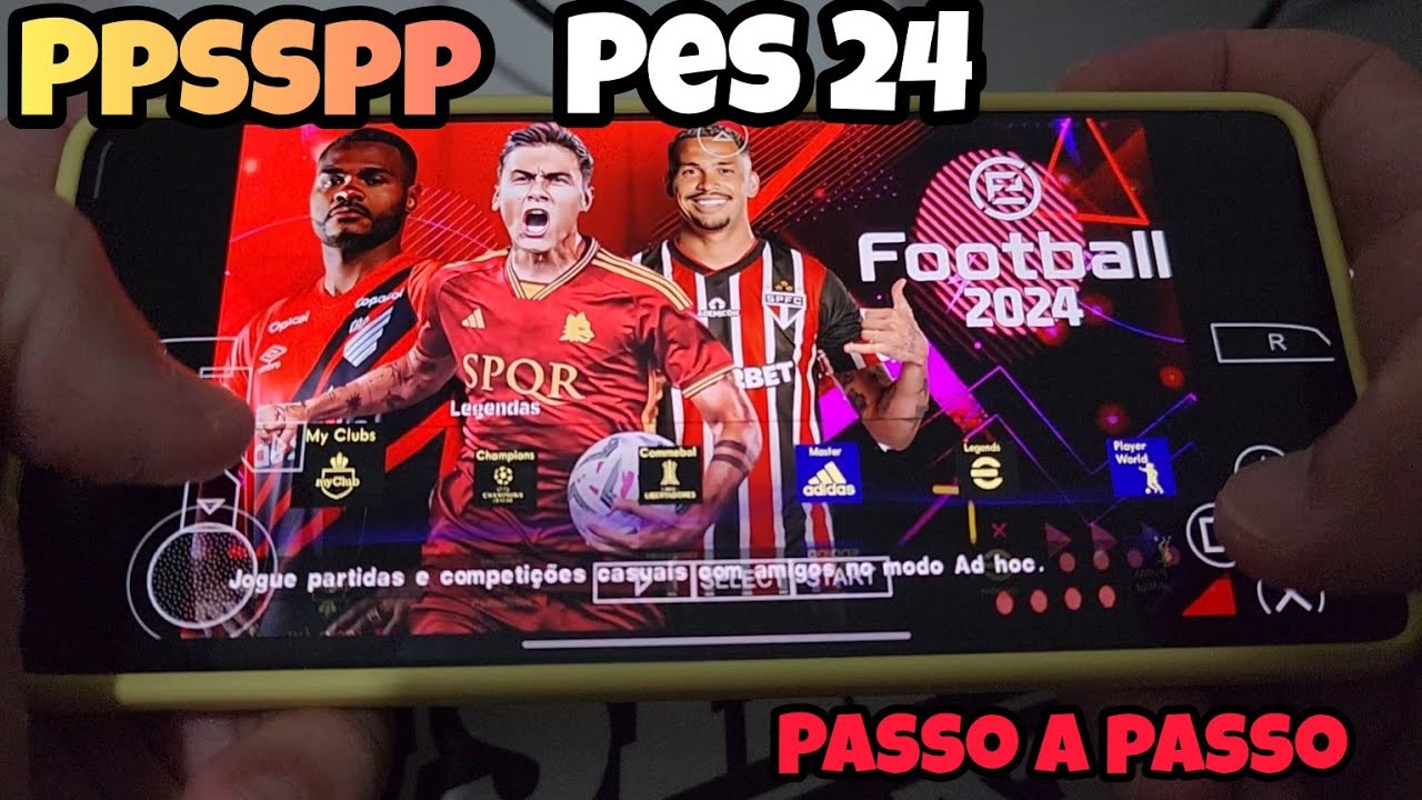 PPSSPP (PSP) COMO INSTALAR TEXTURAS MOD DO PES 2024 EFOOTBALL 24 #pes # ...