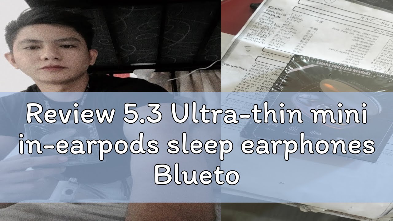 Review 5.3 Ultra-thin mini in-earpods sleep earphones Bluetooth ...