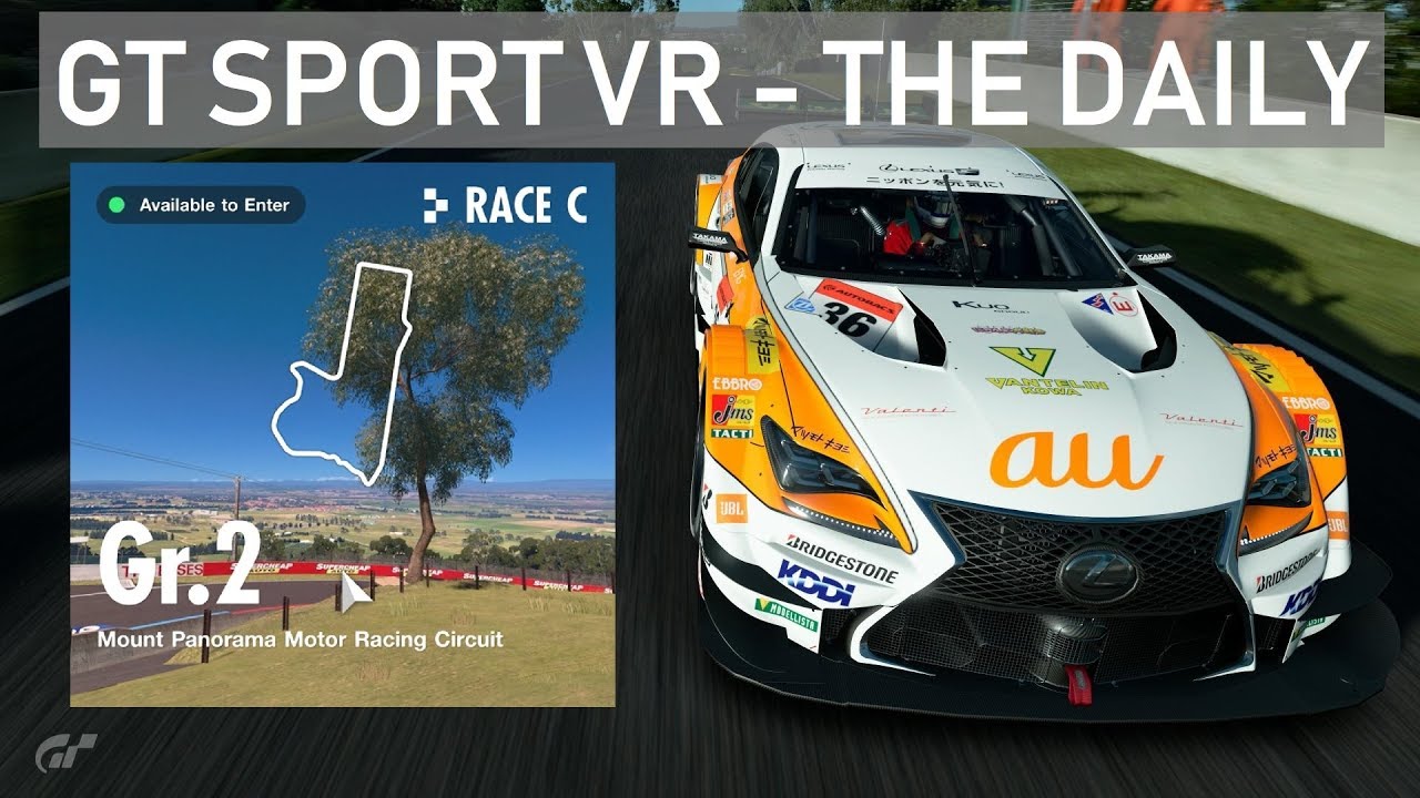 GT Sport VR - The Daily #01 Gr.2 Mount Panorama - YouTube