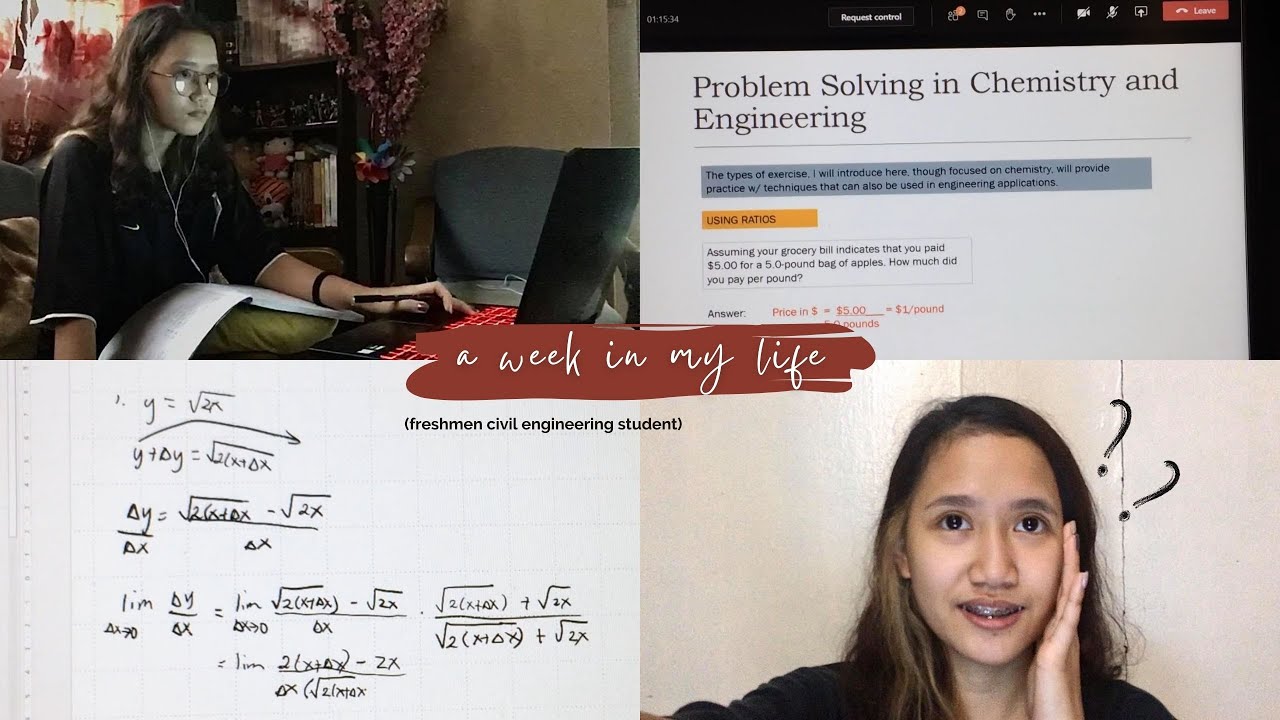 A WEEK IN MY LIFE AS A CIVIL ENGINEERING STUDENT (philippines) - YouTube