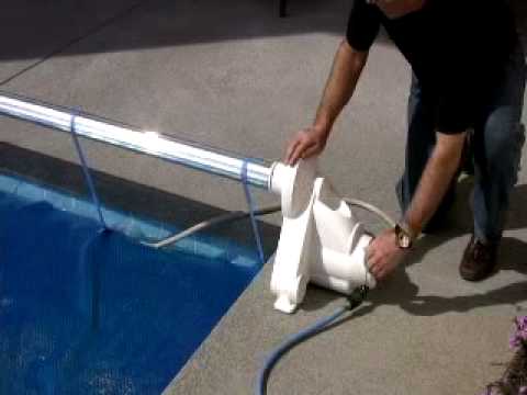 The Auto Reel: An automatic pool cover roller - YouTube