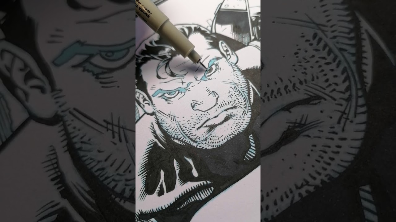 Inking Comics 2 - YouTube