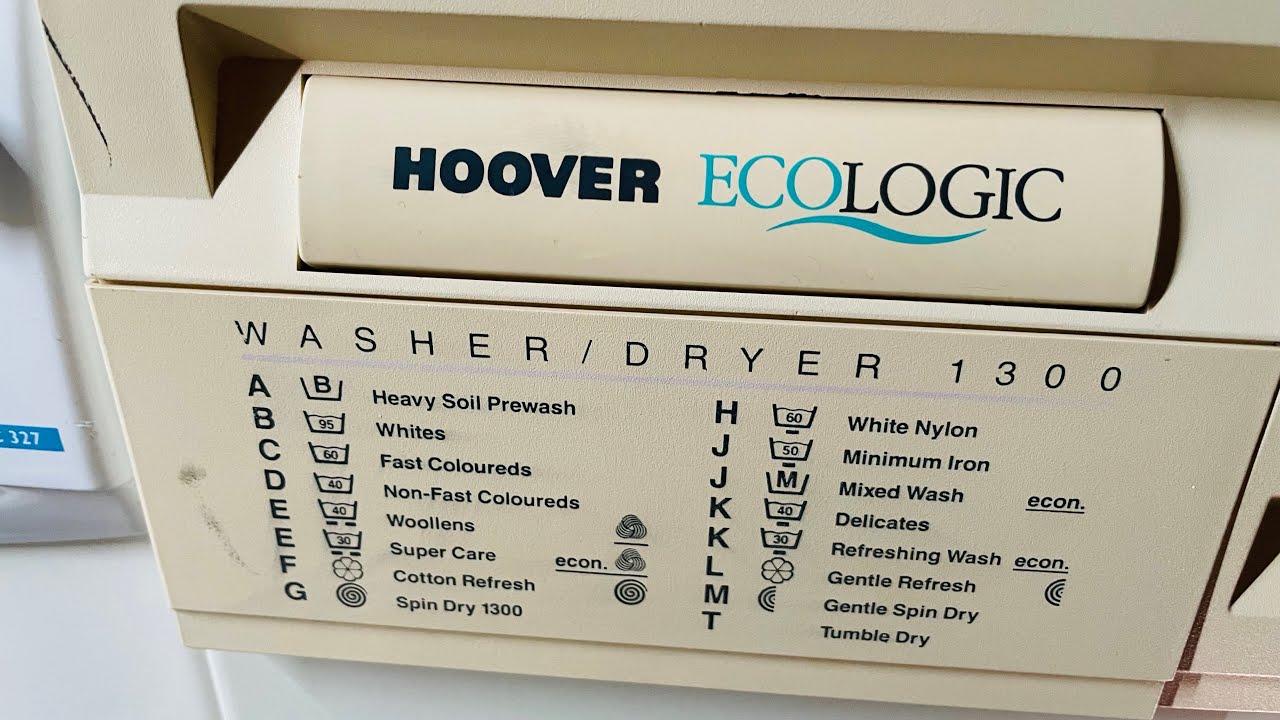 Vintage Hoover EcoLogic 1300, Non Fast Coloureds 40°c Using New PERSIL ...