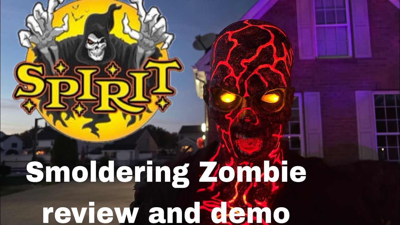 Spirit Halloween 2015 smoldering zombie demo and review! - YouTube