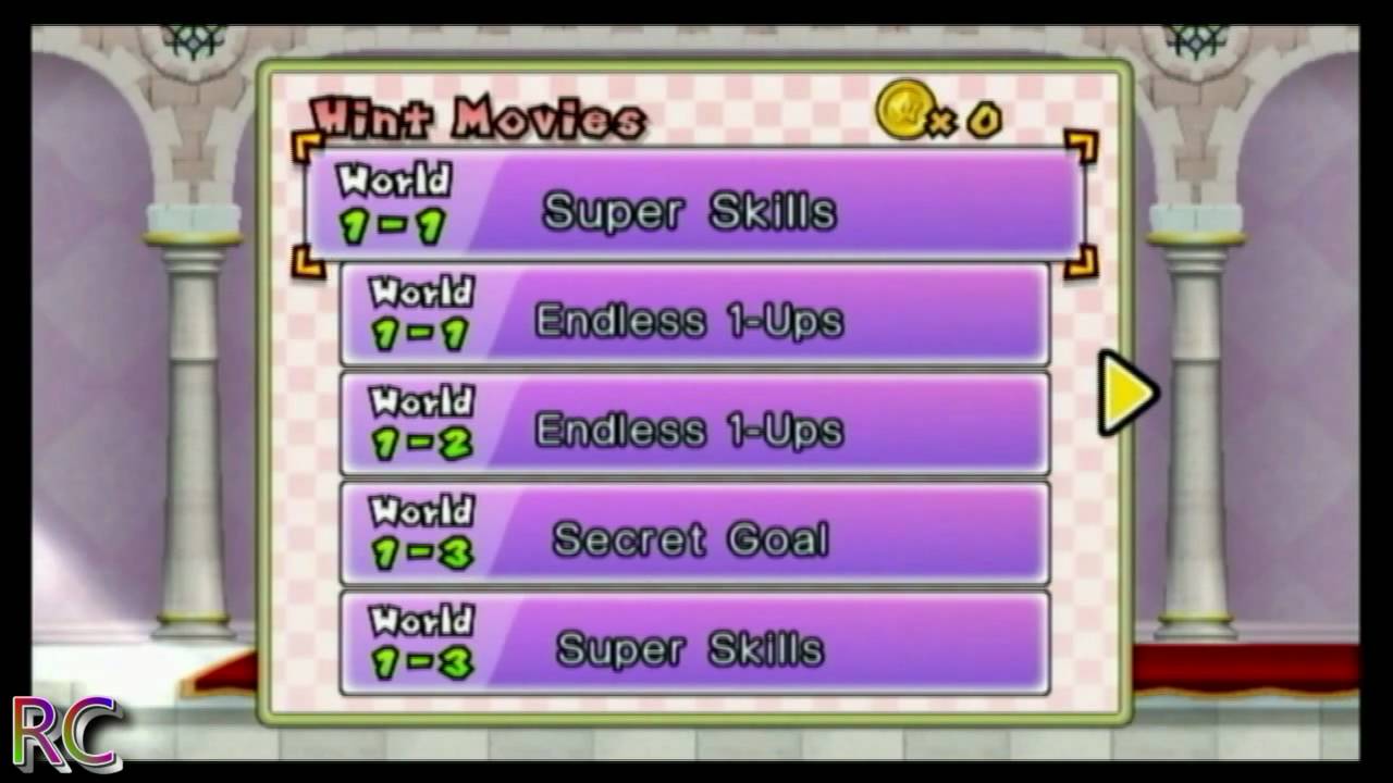 New Super Mario Bros. Wii [NSMB] Hint Movies 1 - YouTube