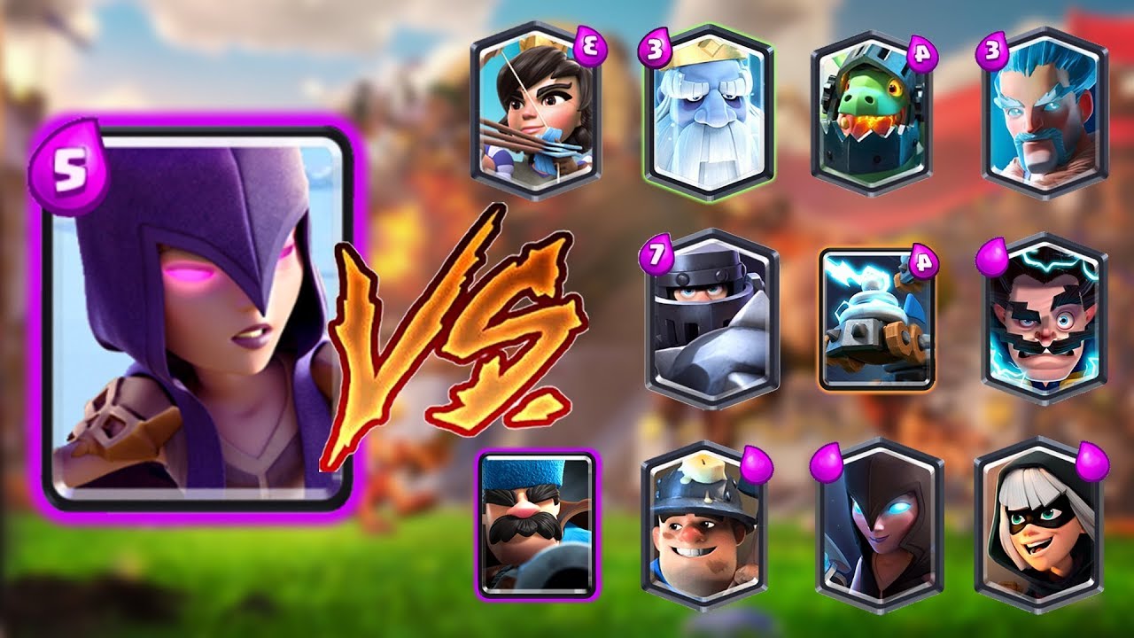 WITCH VS ALL CARDS IN CLASH ROYALE | WITCH 1 ON 1 GAMEPLAY - YouTube