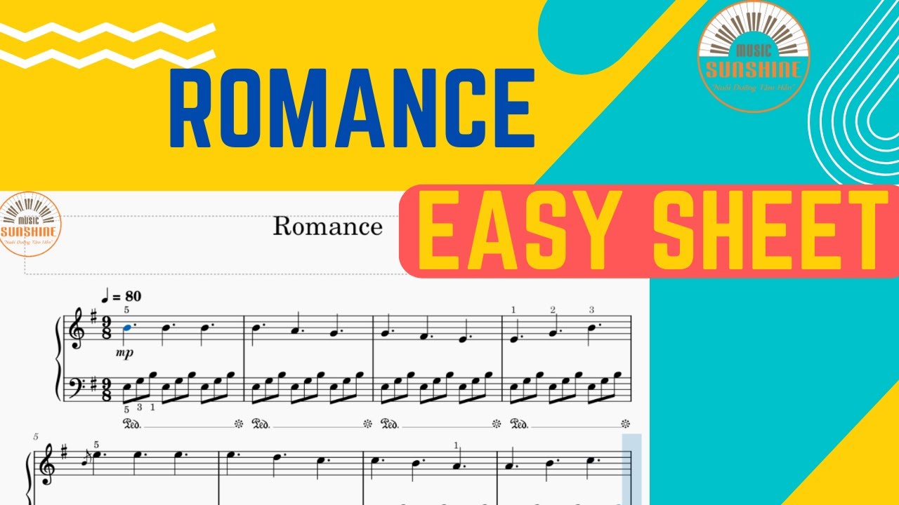 Romance / Easy piano / Sheet Easy - YouTube
