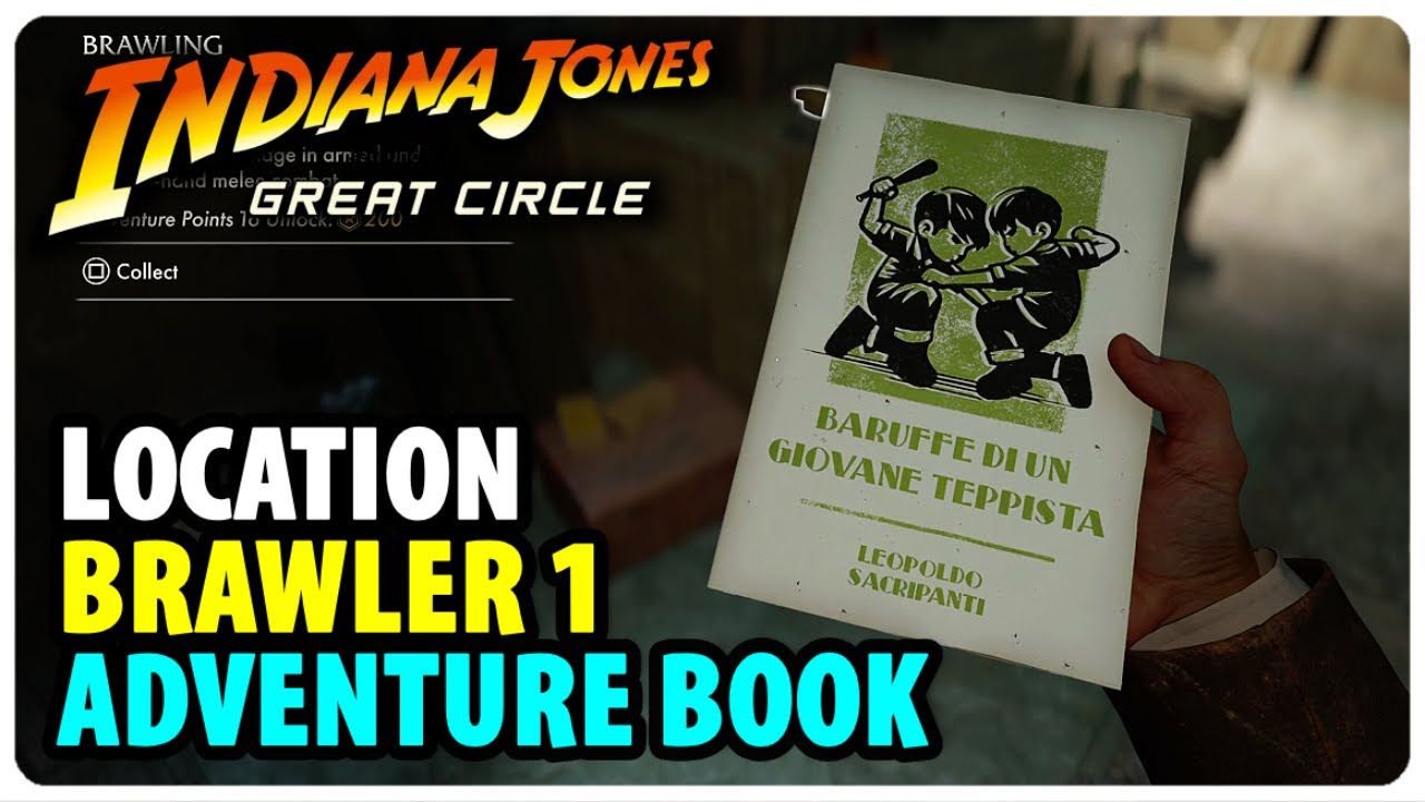 Brawler 1 Adventure Book Location | Indiana Jones and the Great Circle ...