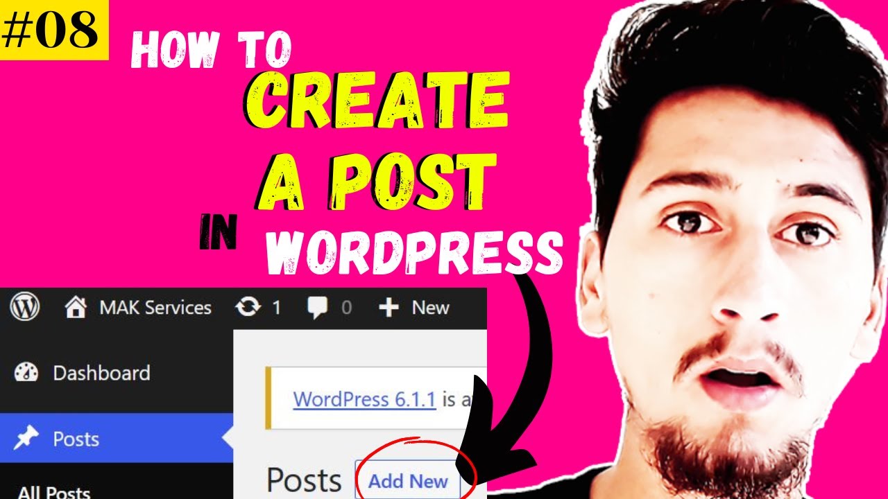 How to create a post in WordPress | WordPress me post Kaise create ...