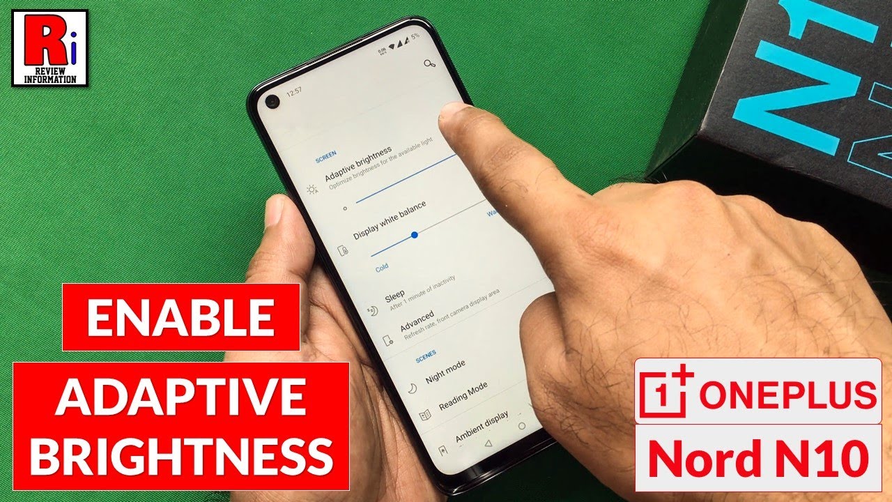 How to Enable Adaptive Brightness in OnePlus Nord N10 (2 Methods) - YouTube