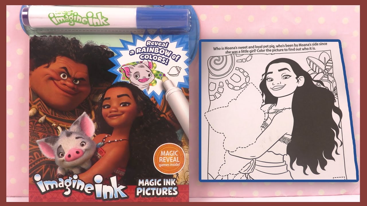 Vaiana Livre d'Activités et Coloriage | Moana 2 Imagine Ink - YouTube
