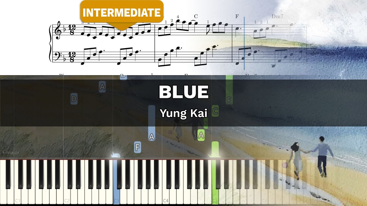 Blue - Yung Kai l Piano Cover - Piano Tutorial with Sheet Music - YouTube
