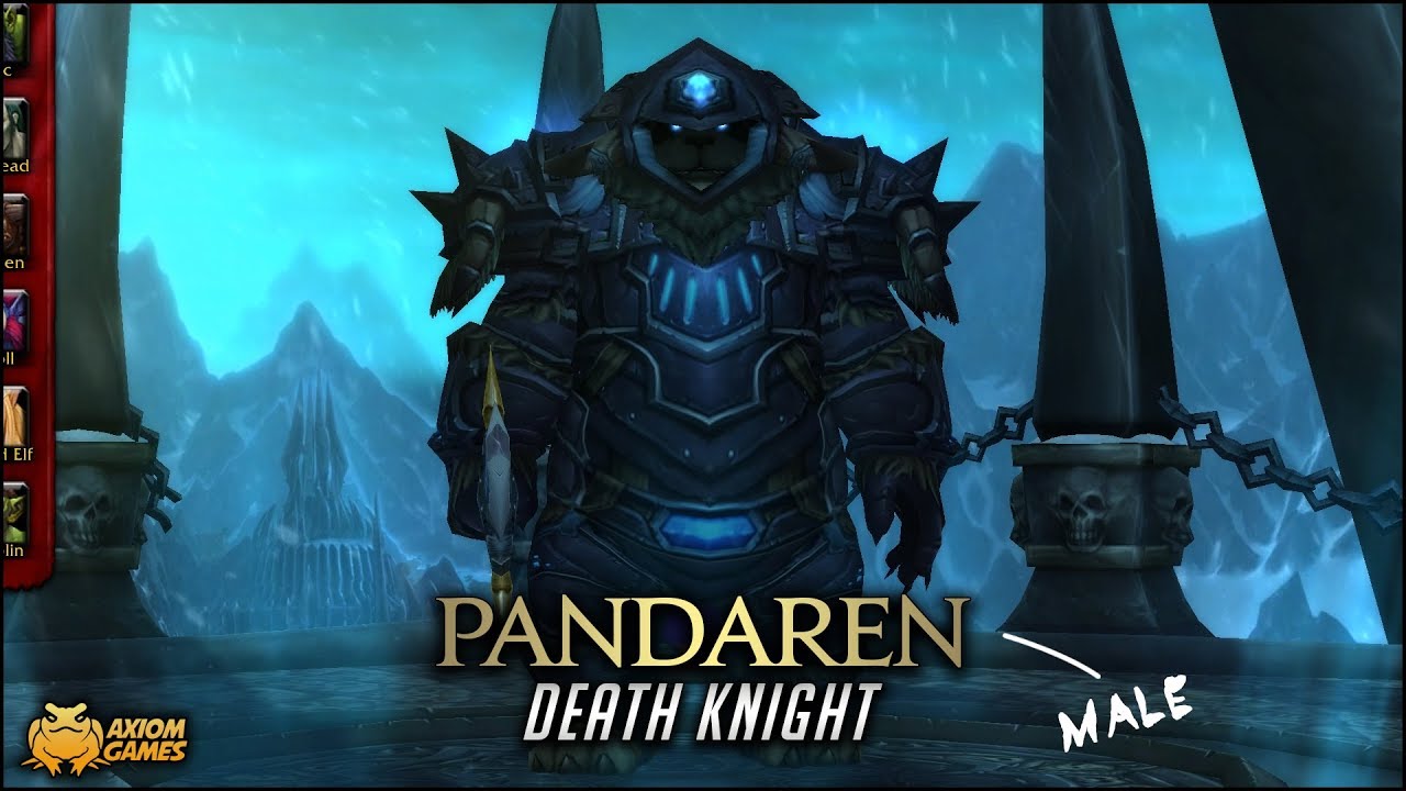 WoW - Pandaren Death Knight Character Creation (Male) - YouTube