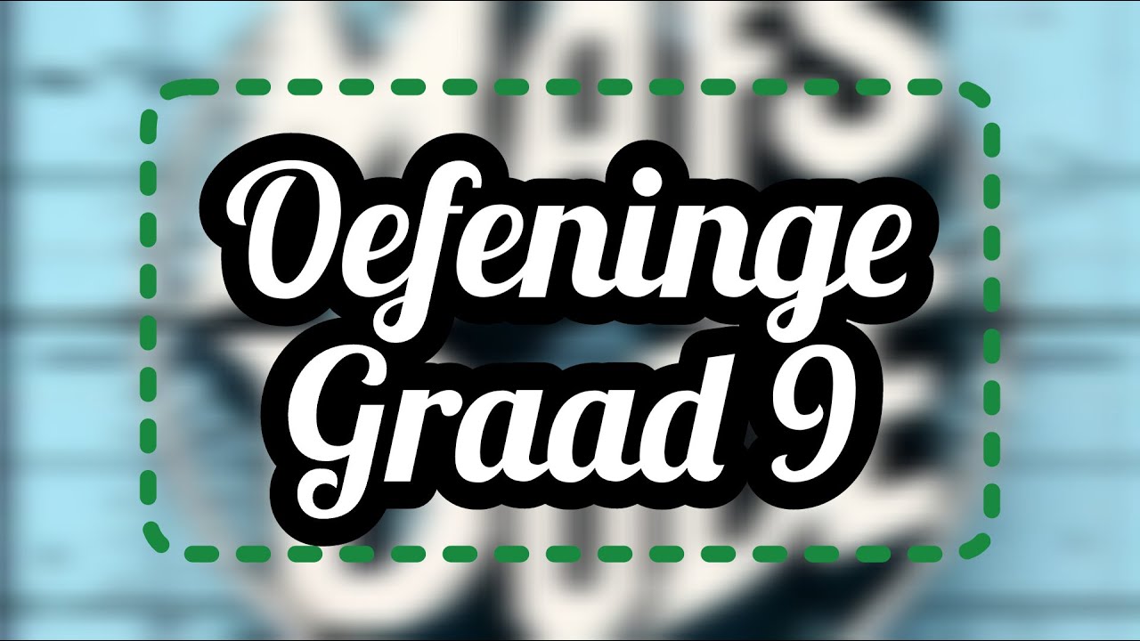 Faktorisering Oefeninge DrieTerm (2 Sinne) | Graad 9 - YouTube