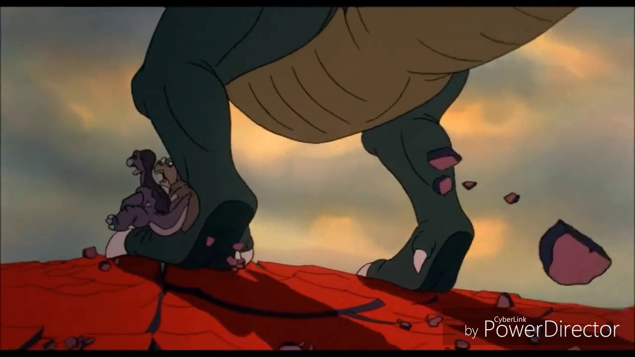 the land before time sharptooth vs rudy - YouTube