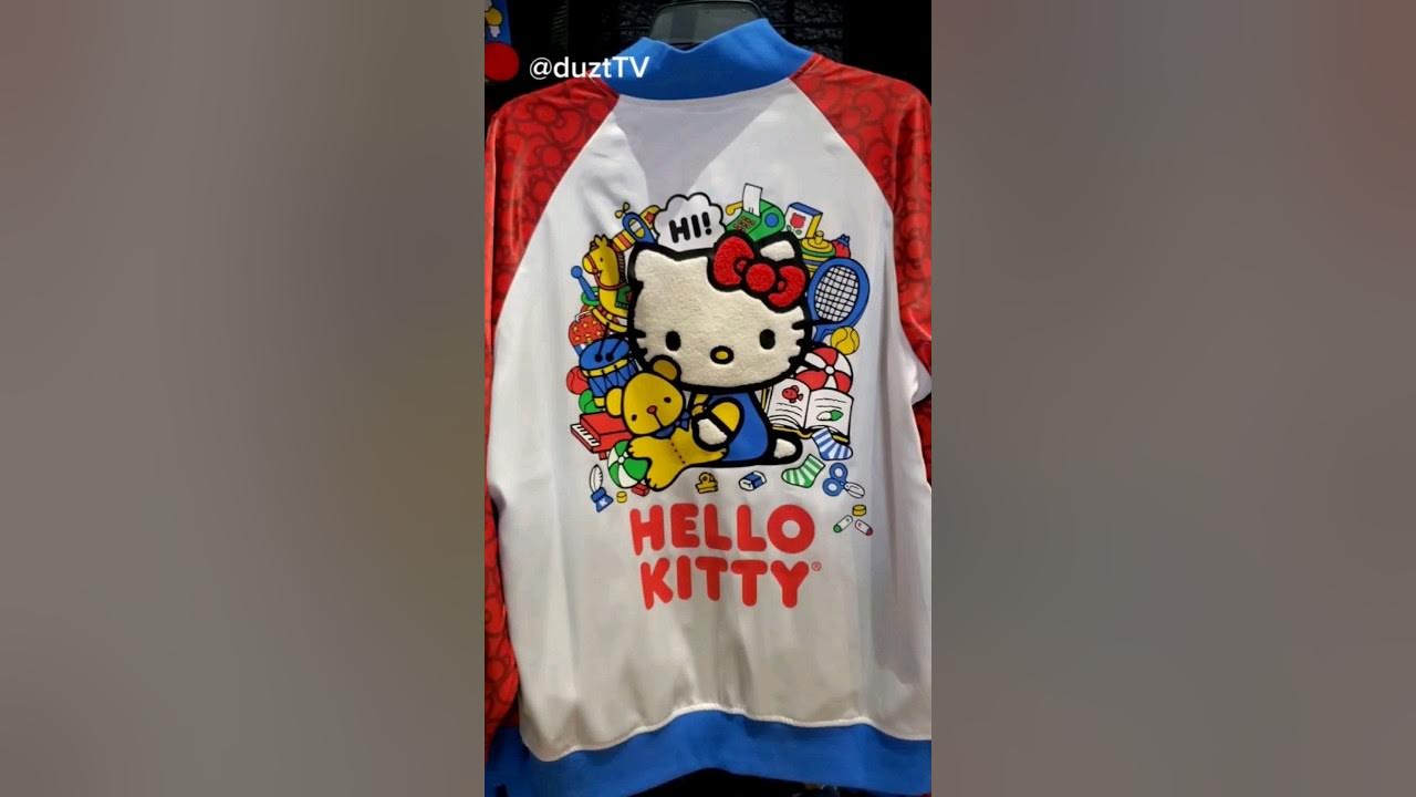 Loungefly hello kitty 50th anniversary collection varsity jacket hoodie mini backpack # ...