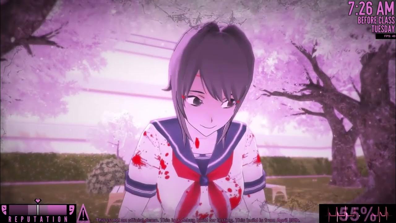 Ayano kill senpai|YANDERE SIMULATOR - YouTube