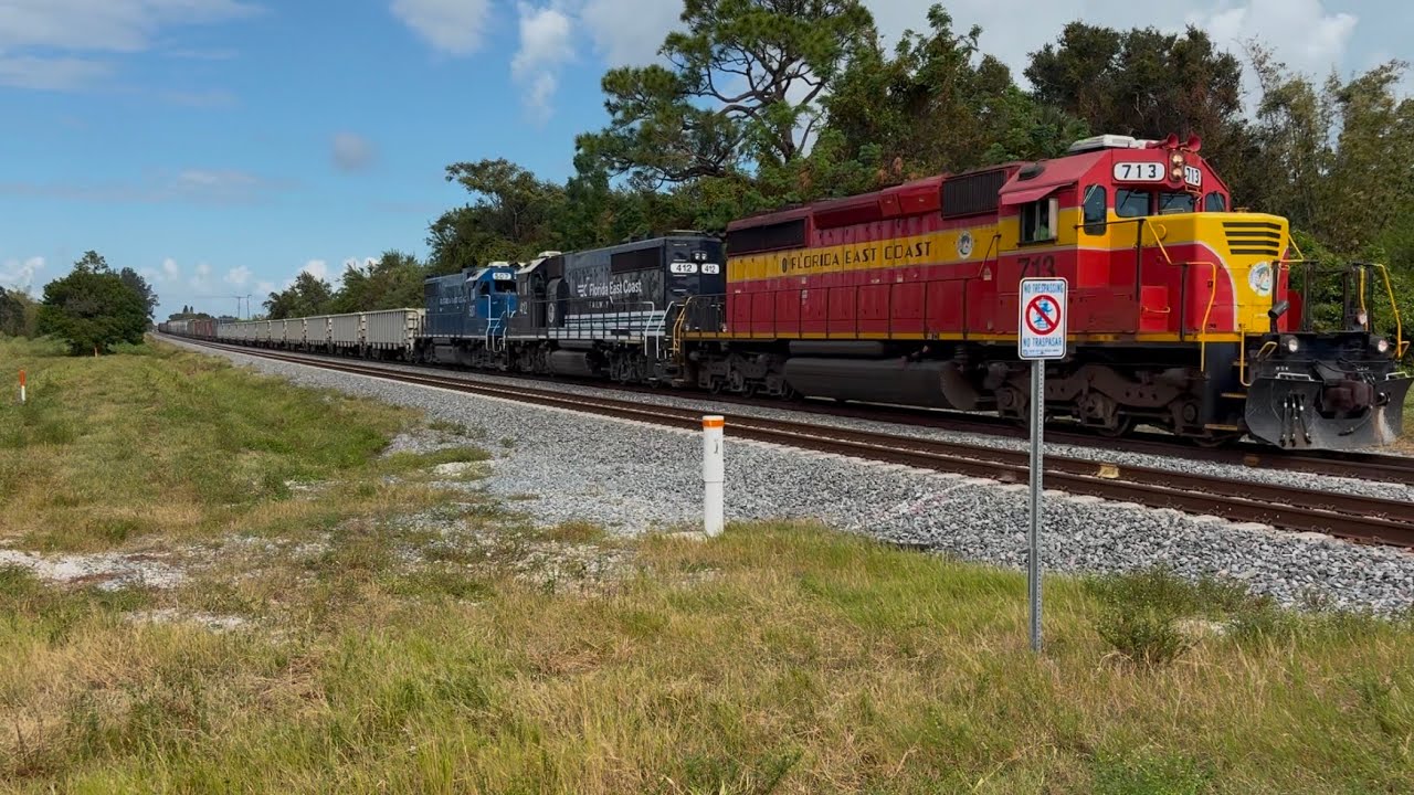 FEC TRAIN 103 & BLF 701 churro wrap @ 11:45am 10-29-24 - YouTube