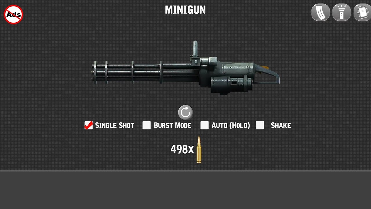 Minigun with voice over #Gun sound gun simulator - YouTube