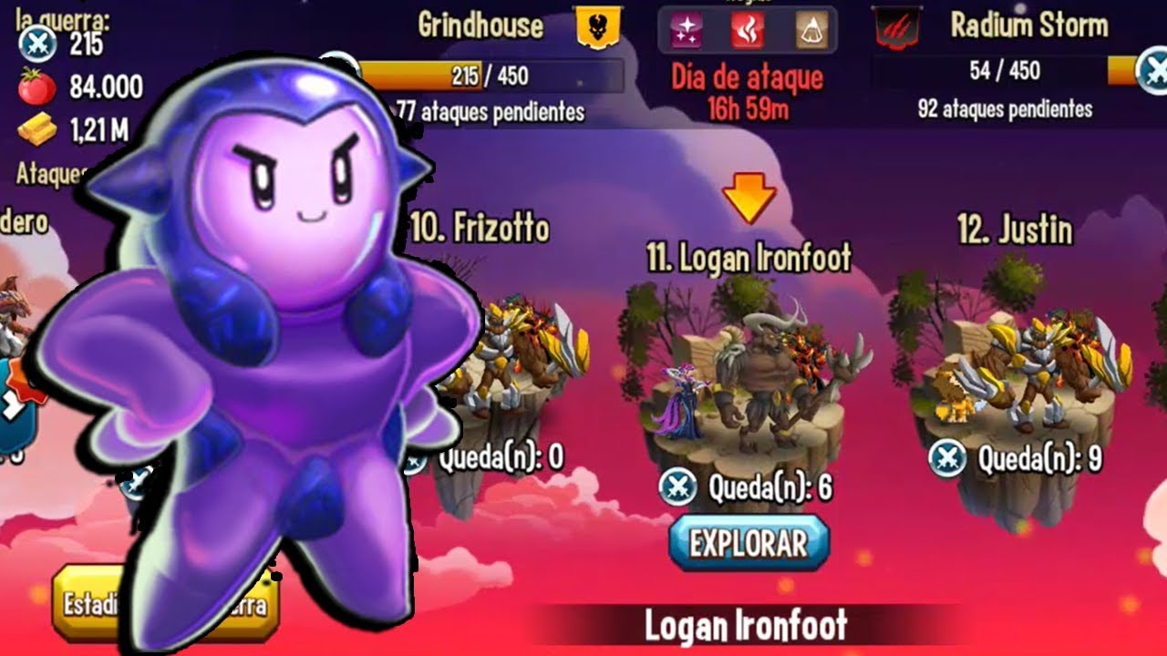PROBANDO A URU EN GUERRA !! Monster Legends - YouTube