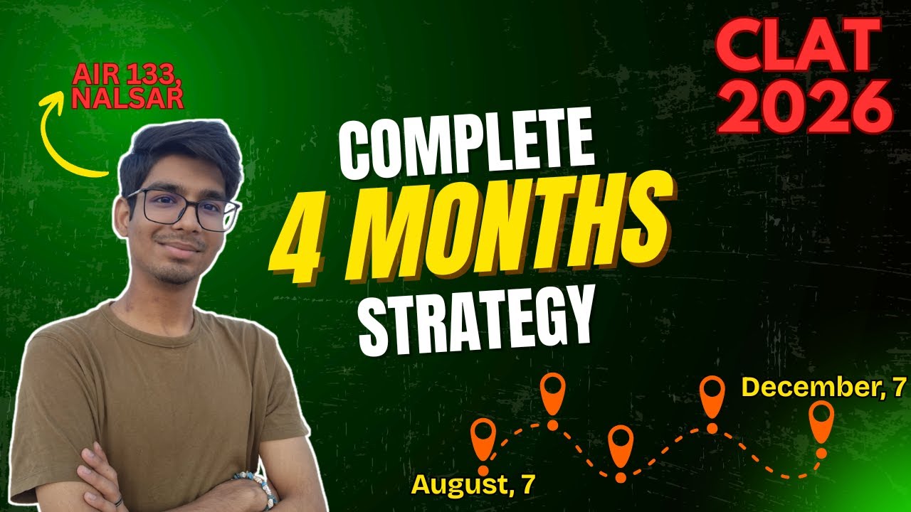 Only 4 Months Left for CLAT 2026? Here’s EXACTLY What To Do! No Matter ...