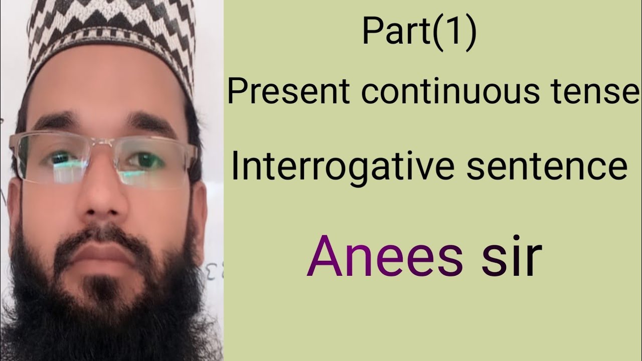 Part(1).Present Continuous Tense. (Interrogative sentence by Anees sir - YouTube