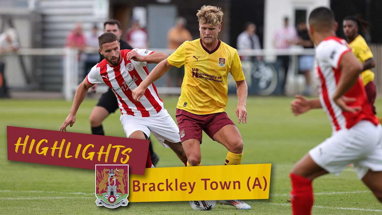 HIGHLIGHTS: Brackley Town 1 Northampton Town 2 - YouTube